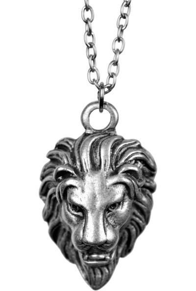 Bu Farklı Aslan Kafası Gümüş Kaplama 60 cm Zincir Erkek Kadın Kolye Bu Farklı Aslan Kafası Gümüş Kaplama 60 cm Zincir Erkek Kadın Kolye