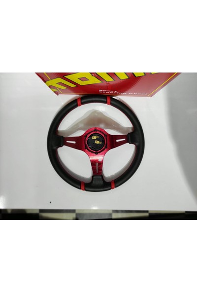 Momo Ofsetli Spor Direksiyon (Kırmızı - Siyah)