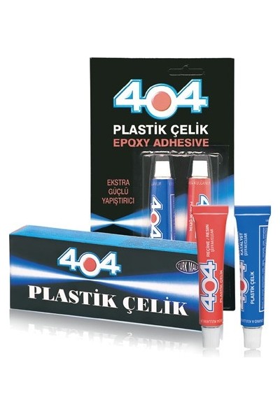 404 Plastik Çelik Epoksi Yapıştırıcı Çift Karışımlı 16G Ikiz Tüp