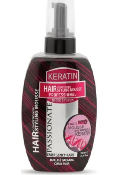Passionate Bukleli Saçlar Için Keratin Saç Köpüğü 700 ml Passionate Bukleli Saçlar Için Keratin Saç Köpüğü 700 ml