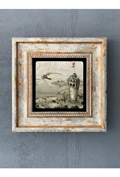 Oscar Stone Decor Çerçeveli Taş Duvar Dekoru 20 x 20 cm CDD1-40-039