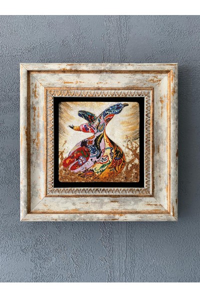 Oscar Stone Decor Çerçeveli Taş Duvar Dekoru 20 x 20 cm CDD1-40-060