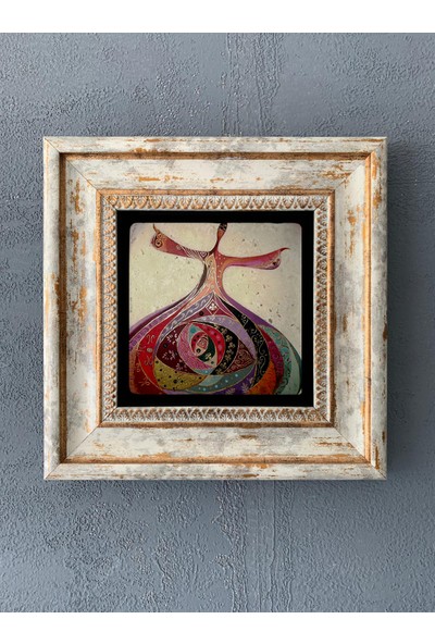 Oscar Stone Decor Çerçeveli Taş Duvar Dekoru 20 x 20 cm CDD1-40-075