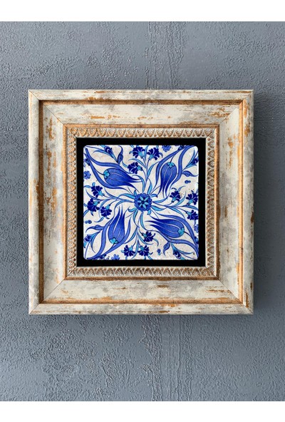 Oscar Stone Decor Çerçeveli Taş Duvar Dekoru 20 x 20 cm CDD1-40-202