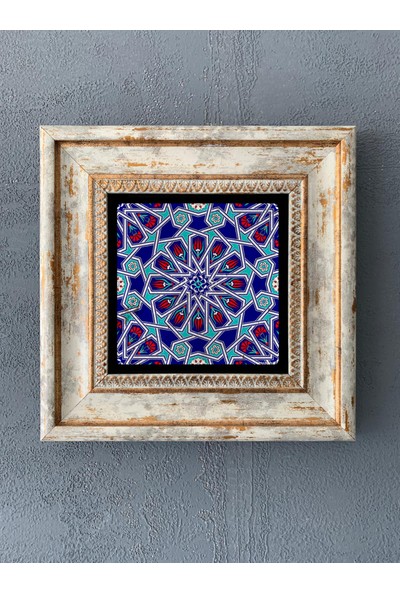 Oscar Stone Decor Çerçeveli Taş Duvar Dekoru 20 x 20 cm CDD1-40-196