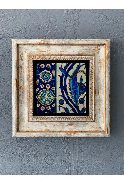 Oscar Stone Decor Çerçeveli Taş Duvar Dekoru 20 x 20 cm CDD1-40-238