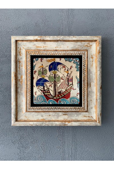 Oscar Stone Decor Çerçeveli Taş Duvar Dekoru 20 x 20 cm CDD1-40-262