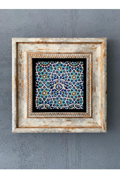 Oscar Stone Decor Çerçeveli Taş Duvar Dekoru 20 x 20 cm CDD1-40-285