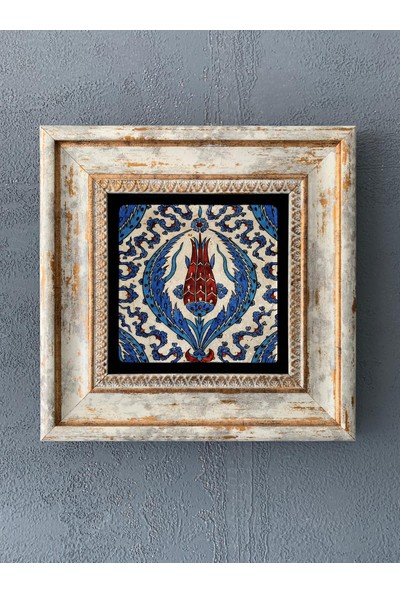 Oscar Stone Decor Çerçeveli Taş Duvar Dekoru 20 x 20 cm CDD1-40-291