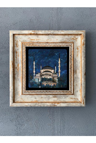 Oscar Stone Decor Çerçeveli Taş Duvar Dekoru 20 x 20 cm CDD1-40-532