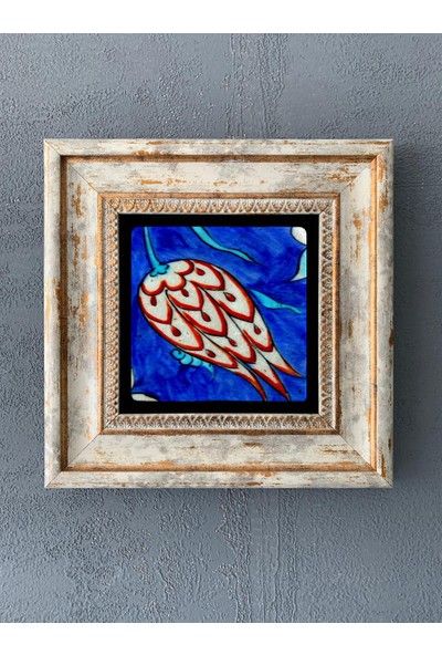 Oscar Stone Decor Çerçeveli Taş Duvar Dekoru 20 x 20 cm CDD1-40-307