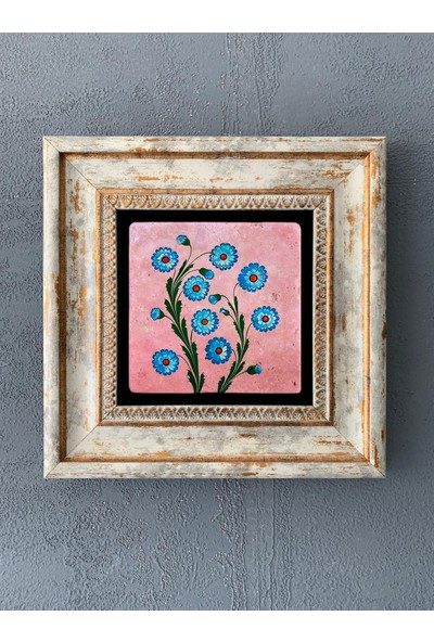 Oscar Stone Decor Çerçeveli Taş Duvar Dekoru 20 x 20 cm CDD1-40-483