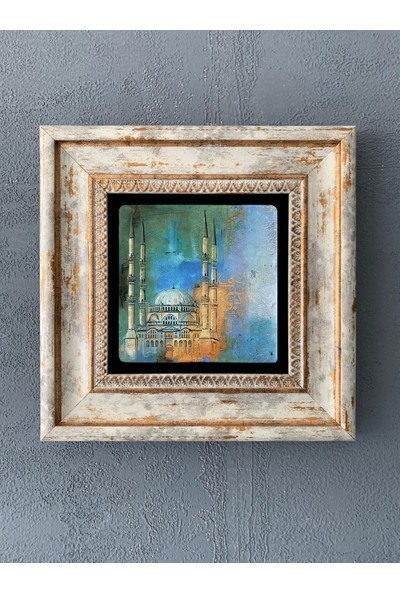 Oscar Stone Decor Çerçeveli Taş Duvar Dekoru 20 x 20 cm CDD1-40-521