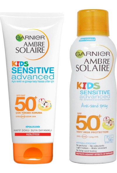 Garnier Garnier Hassas Ciltli Çocuklar Için Koruyucu Güneş Sütü + Hassas Ciltli Çocuklar Için Güneş Koruyucu