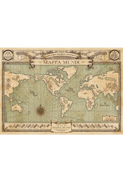 Wizarding World Fantastik Canavarlar 1000 Parça Dünya Haritası Puzzle Wizarding World Fantastik Canavarlar 1000 Parça Dünya Haritası Puzzle