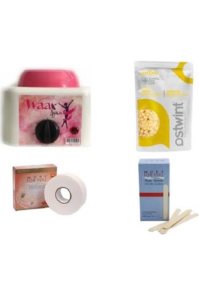 Waax Ağda KAZANI+250 gr Ostiwint Boncuk Ağda +More For You 80 mt Agda BEZI+100 Adet Spatula Waax Ağda KAZANI+250 gr Ostiwint Boncuk Ağda +More For You 80 mt Agda BEZI+100 Adet Spatula