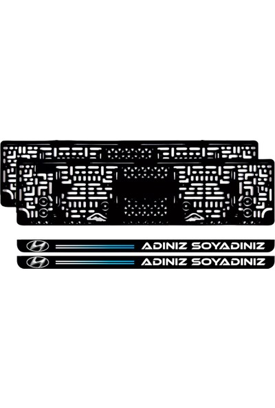 Kapbirhediye Kişiye Özel Hyundai Tasarımlı Araç Plakalık (Siyah) Kapbirhediye Kişiye Özel Hyundai Tasarımlı Araç Plakalık (Siyah)
