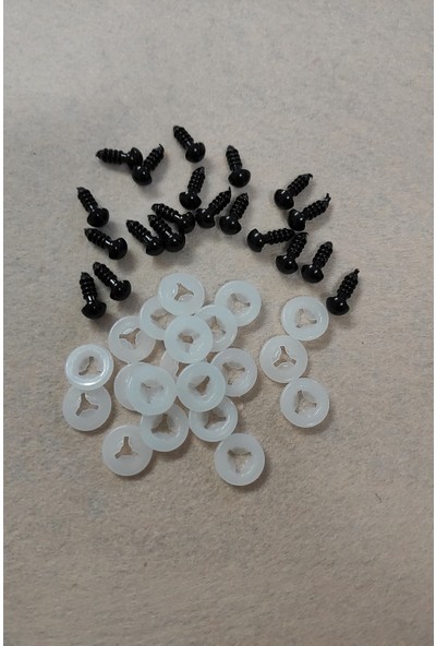 Platin Hediyelik 50 Adet 7 mm Amigurumi Bebek Siyah Vidalı Göz Platin Hediyelik 50 Adet 7 mm Amigurumi Bebek Siyah Vidalı Göz