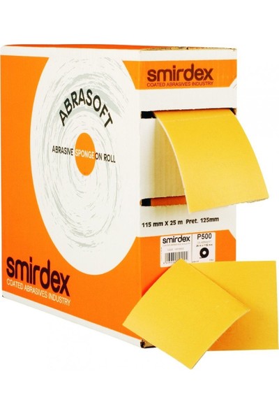 Smirdex Abrasoft Sünger Rulo Zımpara 115 mm P400 Kum 25 M Smirdex Abrasoft Sünger Rulo Zımpara 115 mm P400 Kum 25 M