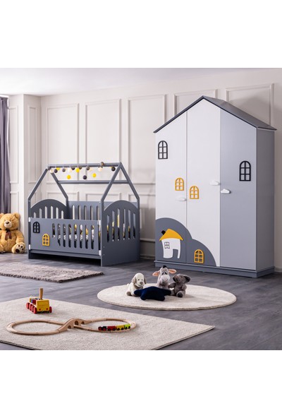 Setay Montessori Çocuk Odası, Dolce Montessori Bebek Odası Takımı (Beşik + Dolap) Setay Montessori Çocuk Odası, Dolce Montessori Bebek Odası Takımı (Beşik + Dolap)