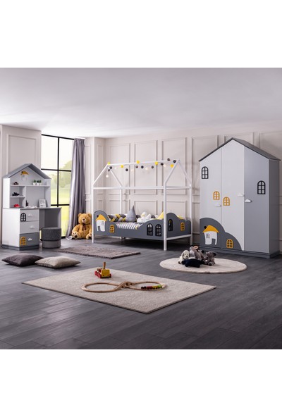 Setay Montessori Çocuk Odası, Dolce Montessori Çocuk Odası Takımı (Karyola + Dolap + Masa)