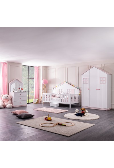 Setay Montessori Çocuk Odası, Fethiye Montessori Çocuk Odası Takımı (Karyola + Dolap + Şifonyer)