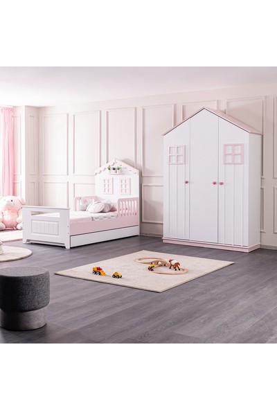 Setay Montessori Çocuk Odası, Casa Montessori Çocuk Odası Takımı (Yavrulu Karyola + Dolap)