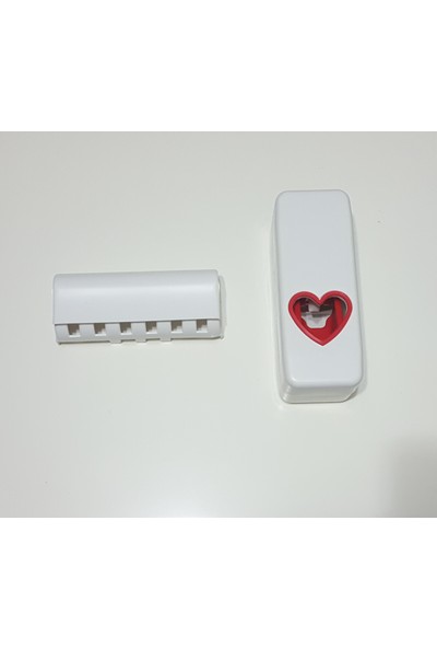 Bidoludukkan Otomatik Diş Macun Sıkacağı ve Diş Fırçası Tutacağı