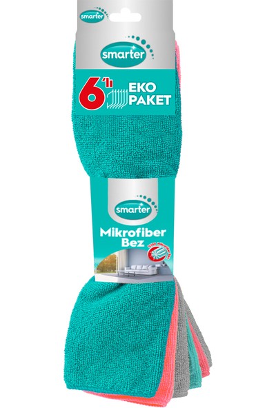 Smarter Mikrofiber Temizlik Bezi 6'lı