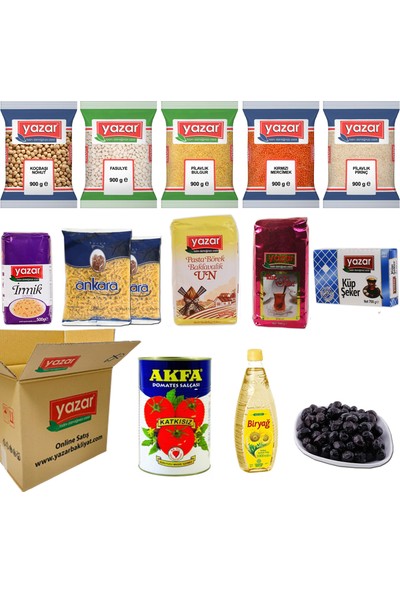 Yazar Ramazan Paketi 13 Parça 11,25 kg