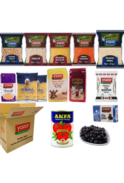 Yazar Ramazan Paketi 13 Parça 12,75 kg