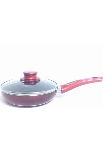 Evinda 18 cm Cam Kapaklı Teflon Tava Evinda 18 cm Cam Kapaklı Teflon Tava