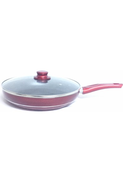 Evinda 30 cm Cam Kapaklı Teflon Tava Evinda 30 cm Cam Kapaklı Teflon Tava
