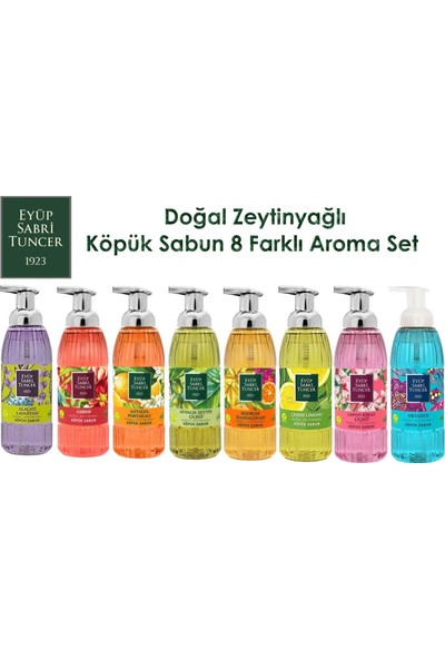 Eyüp Sabri Tuncer Köpük Sabun 500ML x 8 Aroma Set Eyüp Sabri Tuncer Köpük Sabun 500ML x 8 Aroma Set
