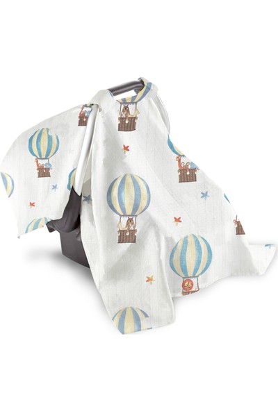 Müslin Cırt Cırtlı Puset Örtüsü Safari Balon