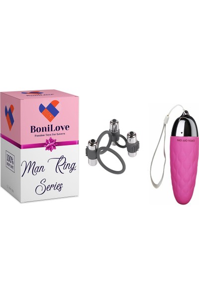 Bonilove Man Ring Series 3 Halka&3 Titreşimli Penis Halkası+Mini Vibratör Bonilove Man Ring Series 3 Halka&3 Titreşimli Penis Halkası+Mini Vibratör
