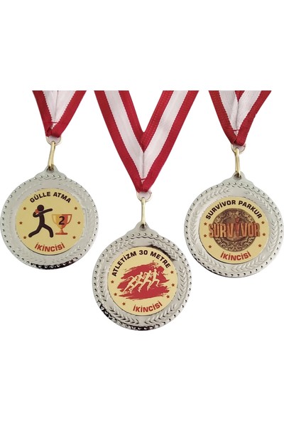 Hazar Spor Kişiye Özel Baskılı Madalya 5,5 cm Çap - Derece Başarı Tören ( 5 Adet )