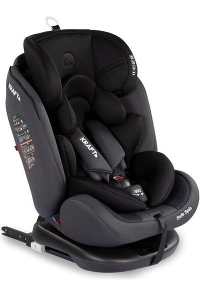 Kraft Safe Spin 0-36 kg 360 ° Dönebilen İsofix'li Oto Koltuğu Siyah Kraft Safe Spin 0-36 kg 360 ° Dönebilen İsofix'li Oto Koltuğu Siyah