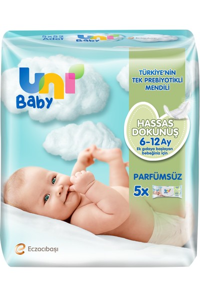 Uni Baby Hassas Dokunuş Islak Mendil 5'li 260 Yaprak