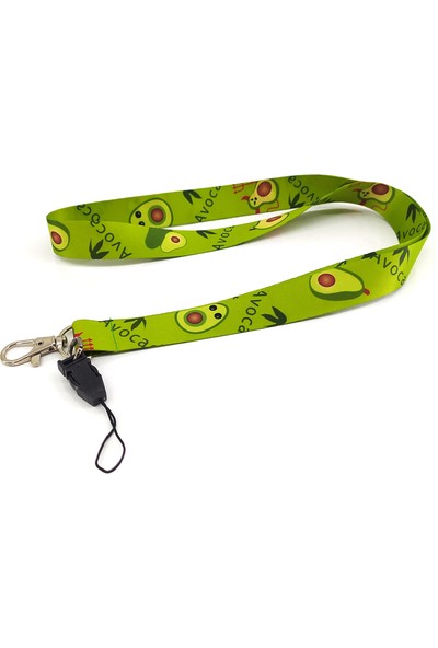 Gokmentoy Yeşil Avokado Boyun Ipi ve Yaka Kartı Askılığı & Telefon Askılığı