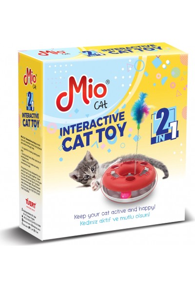 Mio 2'si 1 Arada Interaktif Kedi Oyuncağı Mio 2'si 1 Arada Interaktif Kedi Oyuncağı