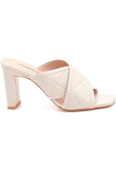 Derimod Kadın Deri Yüksek Topuklu Terlik Derimod Kadın Deri Yüksek Topuklu Terlik