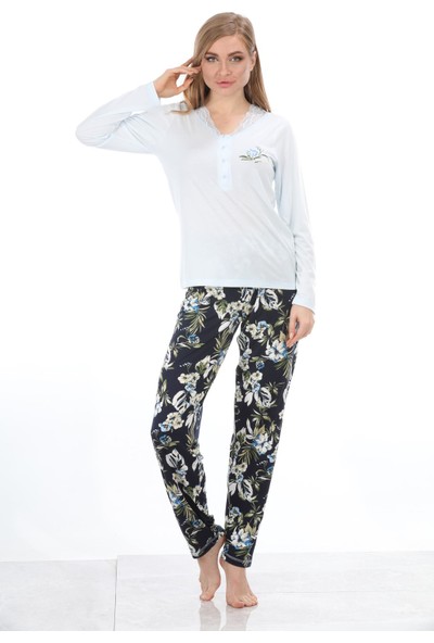 Etoile Uzun Kol Bambu Pijama Takımı / 98176