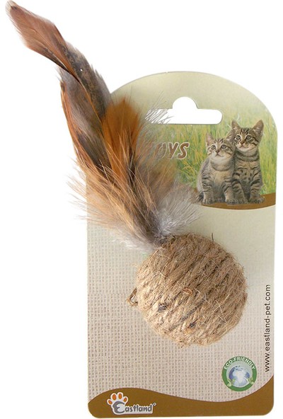 Eastland Tüylü Top Kedı Oyuncağı 4 cm
