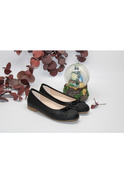 Ayakkabıcım Sami Kız Çocuk Fiyonklu Düz Taban Günlük-Abiye Babet Ayakkabı