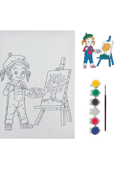 Okutan Hobi BTS22 Boyama Tuval Sayılı Set 25X35 Okutan Hobi BTS22 Boyama Tuval Sayılı Set 25X35