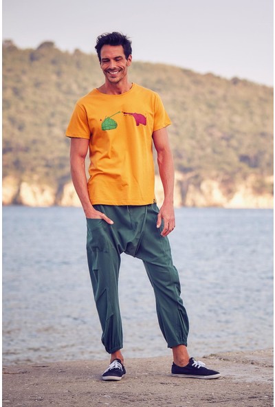 Los Banditos Kruvaze Beli ve Paçası Lastikli Erkek Şalvar