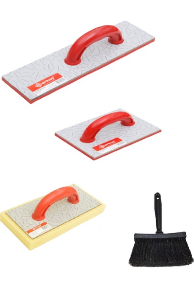 Evrim Tirfil Kısa + Tirfil Uzun + Süngerli Mala + Su Atma Serpme Fırça Set Evrim Tirfil Kısa + Tirfil Uzun + Süngerli Mala + Su Atma Serpme Fırça Set