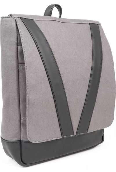 Rich Unisex Gri Büyük Sırt Çantası