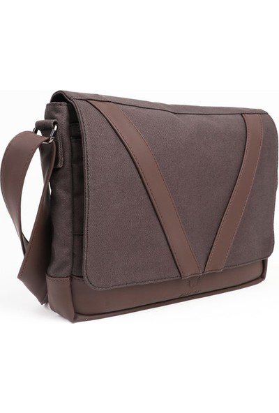 Rich Unisex Küçük Kahverengi Postacı Çantası